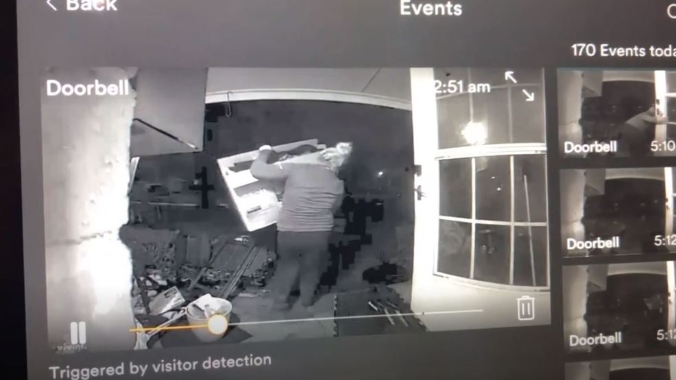 Burglar Caught On Camera Spending 12 Hours Robbing Widows Home Whp