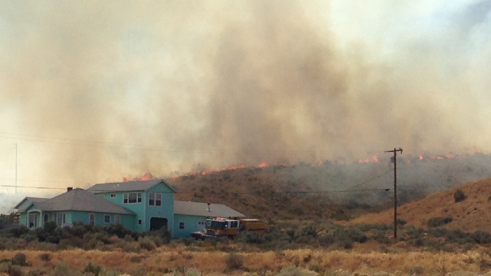 Officials: Shooting Fire in Carson City estimated at 200 acres, 10% ...
