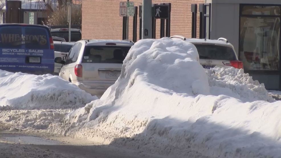 Back-to-back snowstorms delay snow berm removal in Kalispell | KECI