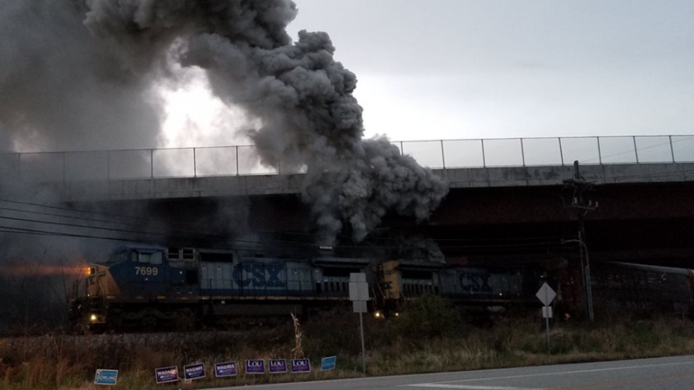 Train catches fire under 219 bridge in Somerset County | WJAC