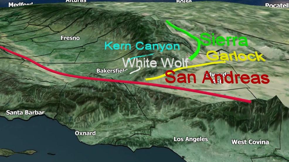Animated map | Earthquake fault lines present constant danger for Kern ...